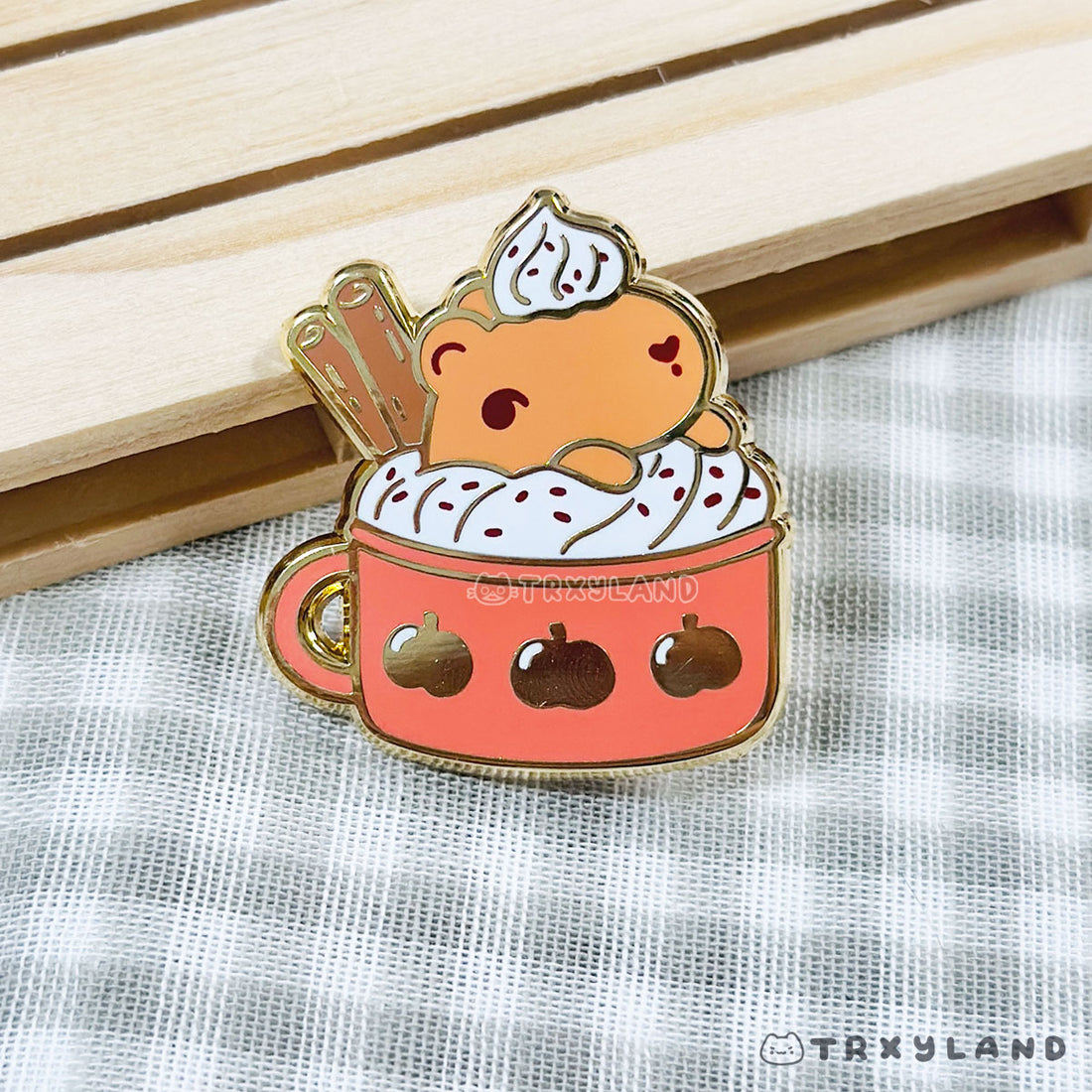 Hot Choco Capy Enamel Pin / Cozy Capys Series - TRXYLAND