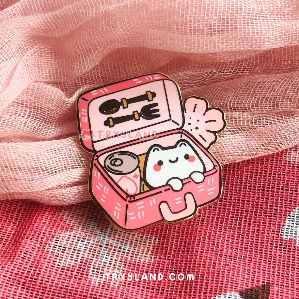 Sakura Picnic Basket Enamel Pin / Sakura Picnic Series - TRXYLAND